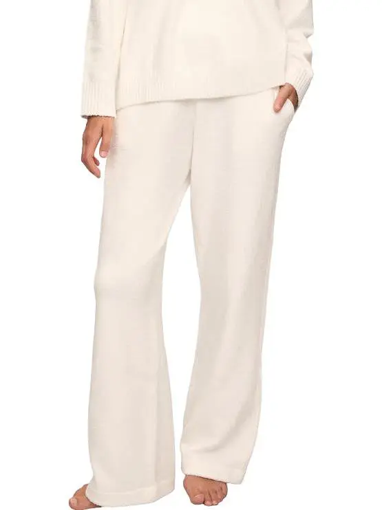 Eberjey Wide-leg Bouclé Pants - Ivory