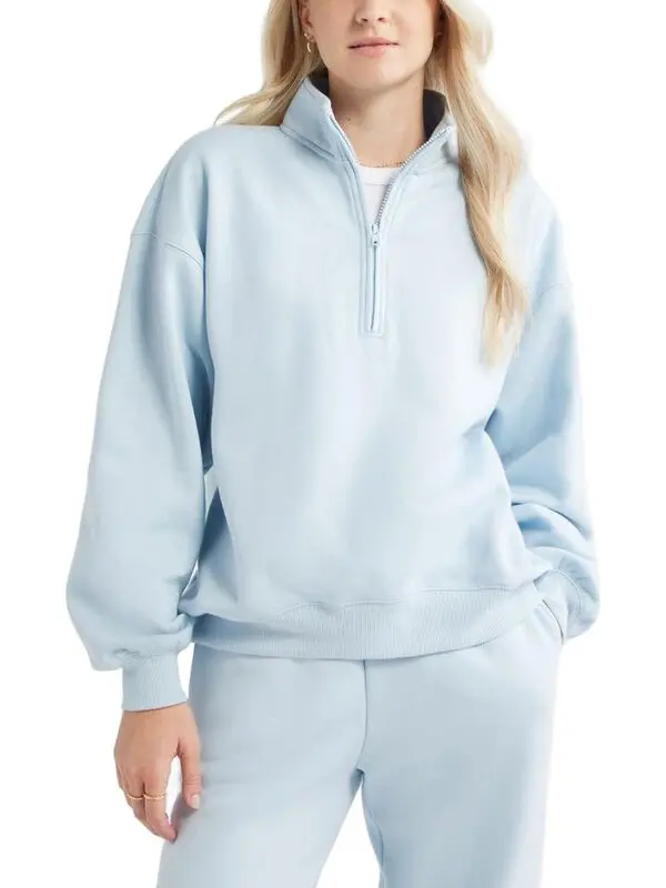 Bp. Relaxed Quarter Zip Pullover - Blue Skyride