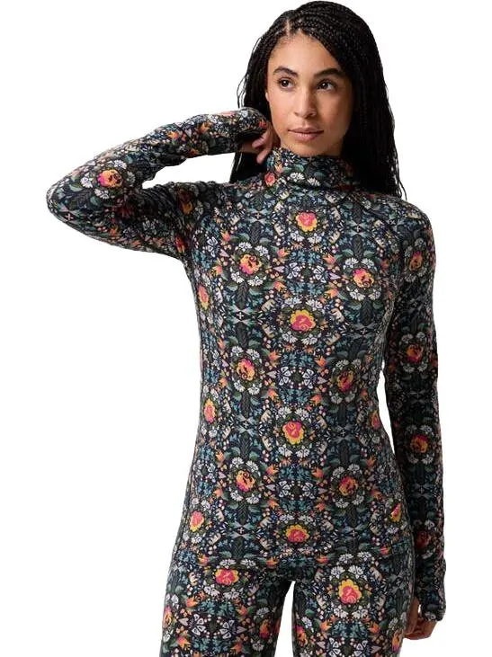 BACKCOUNTRY Cedars Rws Merino Lightweight Balaclava Baselayer Top - Tyrol Floral Print