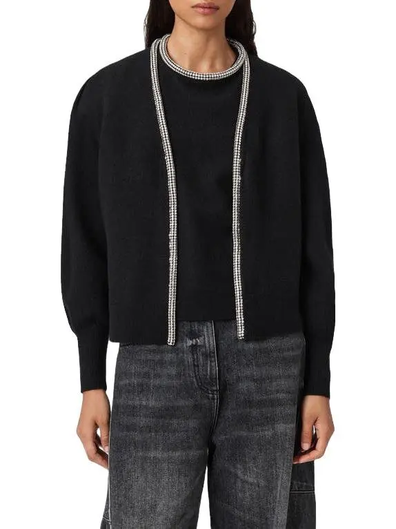 ALLSAINTS Odell Wool Cardigan - Black