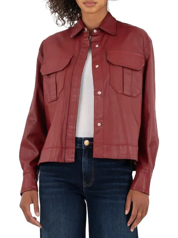 Kut From The Kloth Remy Coated Jacket - Red