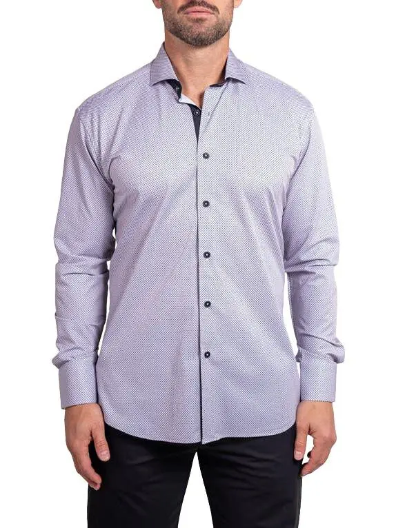 MACEOO Einstein Stretch Ascension Contemporary Fit Button-up Shirt - White