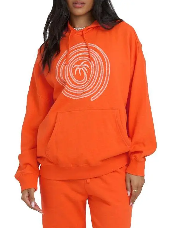 BILLABONG Schuyler Oversize Cotton-blend Graphic Hoodie - Twisted Orange