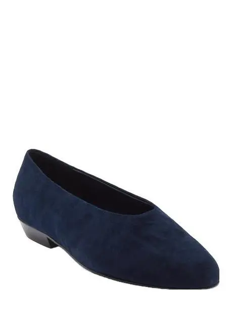 Jeffrey Campbell Collene Ballet Flat - Navy Suede