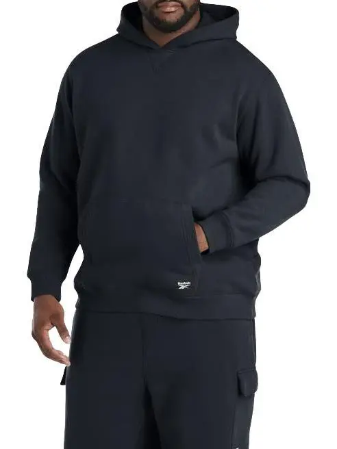 REEBOK Big & Tall Performance Super Soft Brushed Hoodie - Black