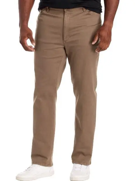 TRUE NATION BY DXL Big & Tall Iconic 5-pocket Everyday Stretch Pants - Portabella