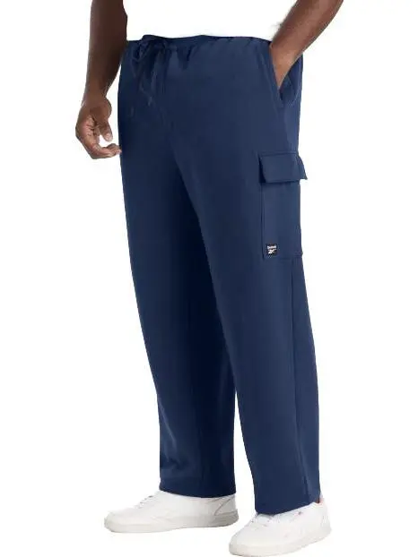 REEBOK Big & Tall Performance Supersoft Cargo Sweatpants - Collegiate Navy