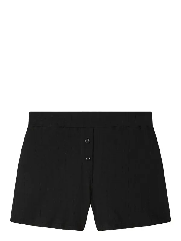 VIR VITA Pointelle Lounge Short - Black
