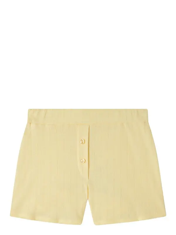 VIR VITA Pointelle Lounge Short - Butter