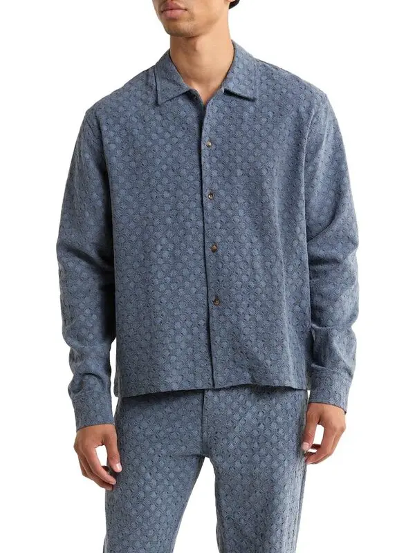 RIZORT Nate Woven Shirt Jacket - Navy