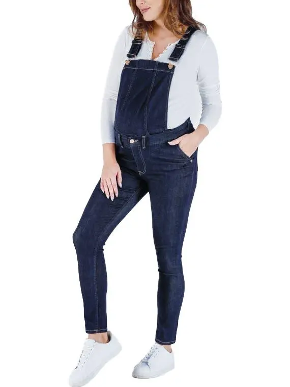 CACHE COEUR Sharon Denim Maternity Overalls - Raw
