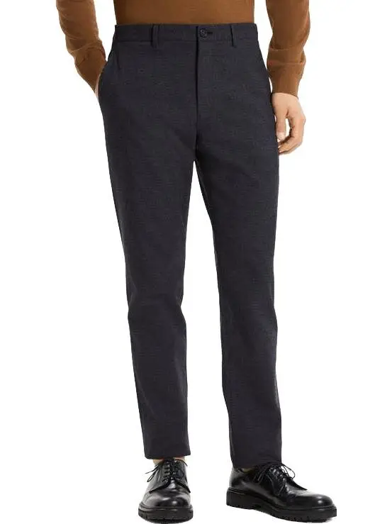 Theory Zaine Slim Fit Flat-front Trousers - Baltic Multi