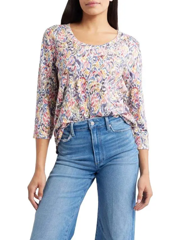 Tommy Bahama Ashby Isles Floral Top - Coconut