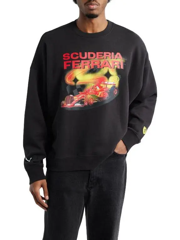 PUMA X Scuderia Ferrari Crewneck Sweatshirt - Puma Black