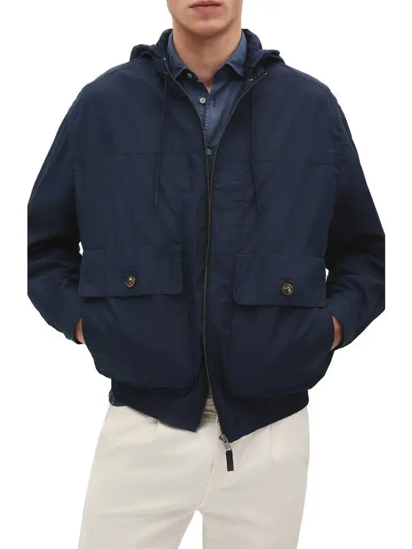SCALPERS Bert Regular Fit Jacket - Navy