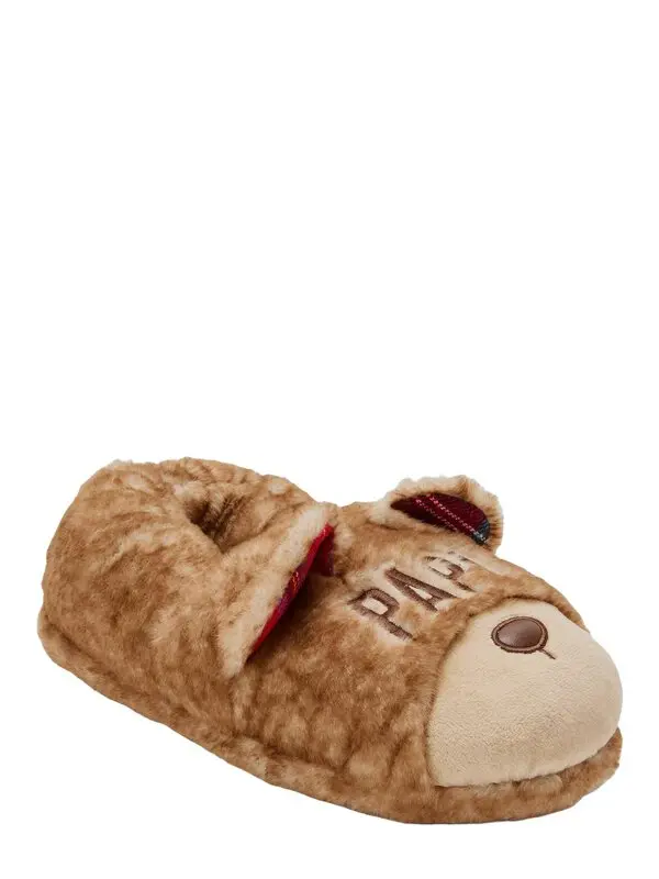 DEARFOAMS Papa Bear Closed Back Slippers - Frost