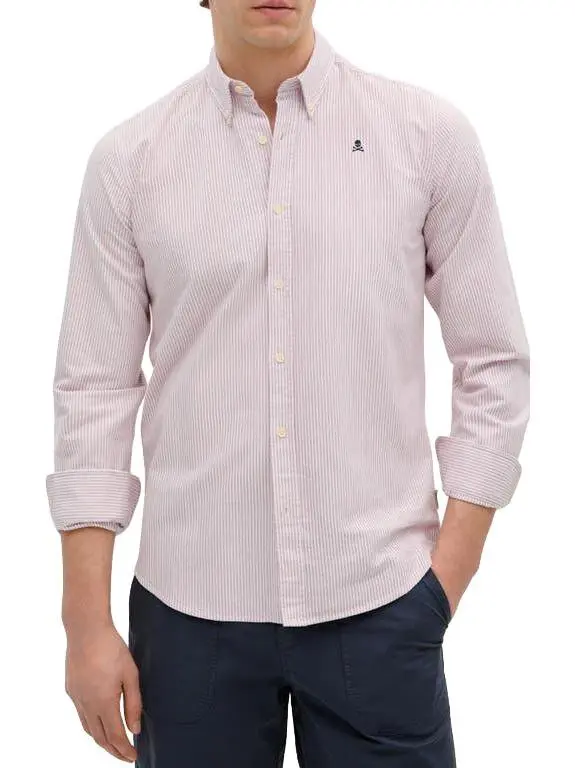 SCALPERS New Oxford Bd Shirt - Dark Pink