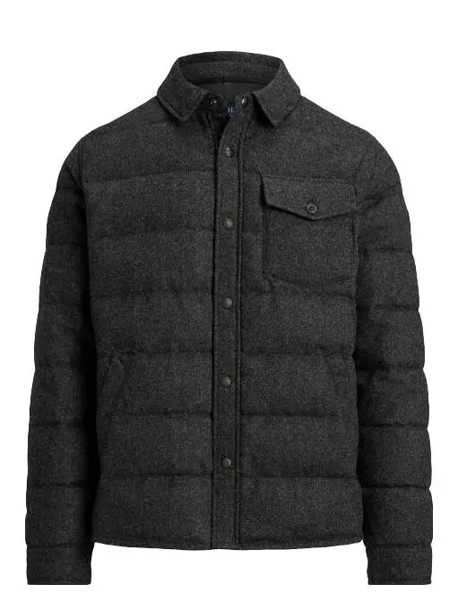 Polo Ralph Lauren Quilted Down Shacket - Barclay Heather X