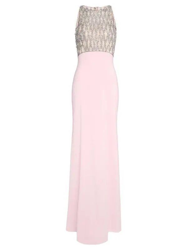 Jenny Packham Dewdrop Crystal-bodice Gown - Pink Zinnia