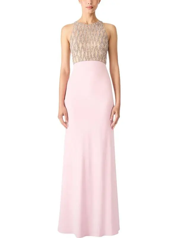 Jenny Packham Dewdrop Crystal-bodice Gown - Pink Zinnia