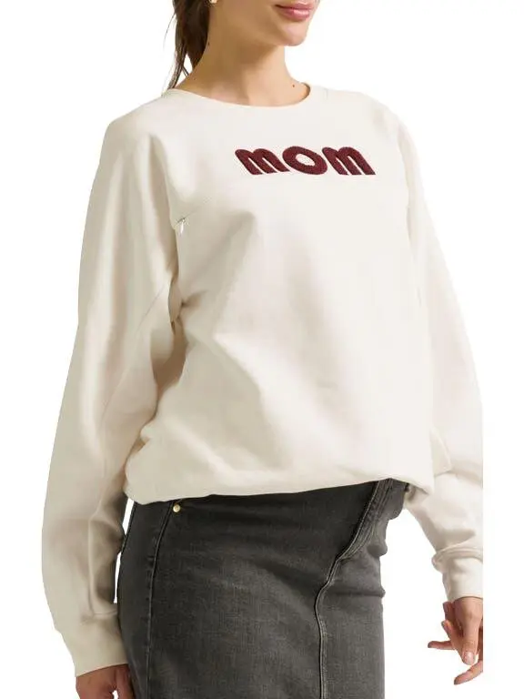 CACHE COEUR Maternity & Nursing Sweatshirt - Ivory