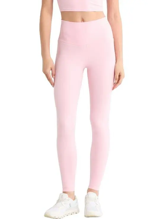 MPG Ribbed Leggings - Baby Pink