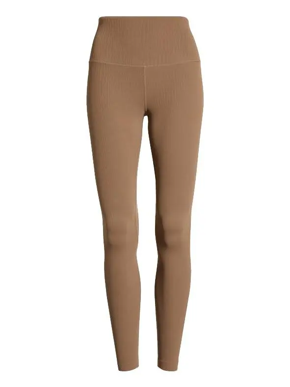 MPG Ribbed Leggings - Caribou