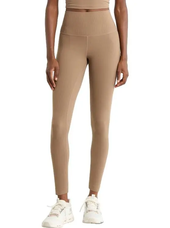 MPG Ribbed Leggings - Caribou
