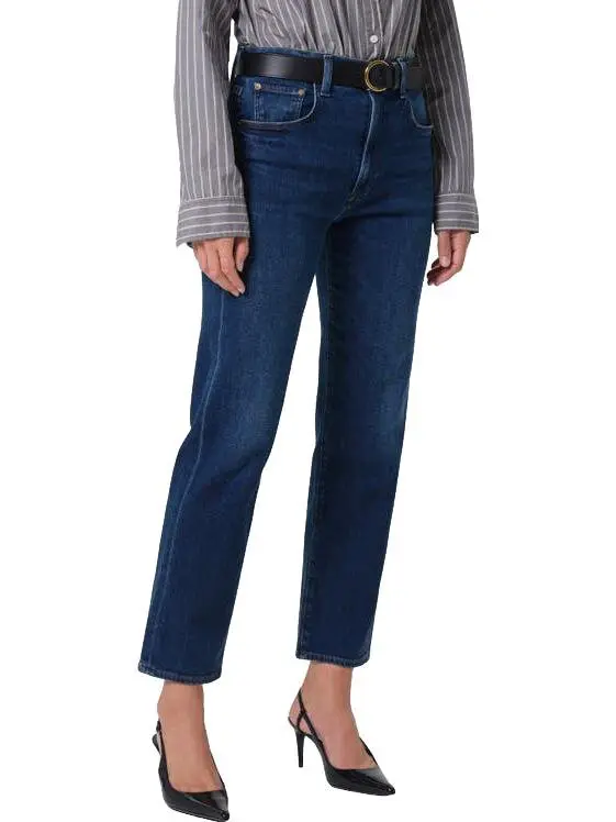 Citizens Of Humanity Delfina High-waist Straight-leg Ankle Jeans - Pierre Light Indigo