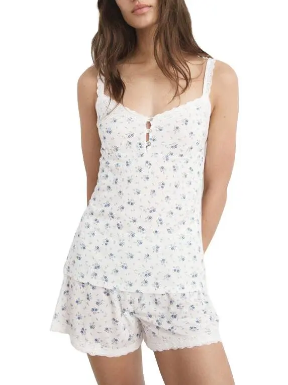 Mango Floral Print Camisole - White