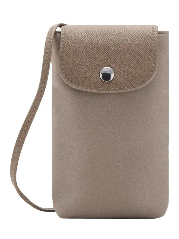 Mango Nylon Phone Crossbody Bag - Light/pastel Brown