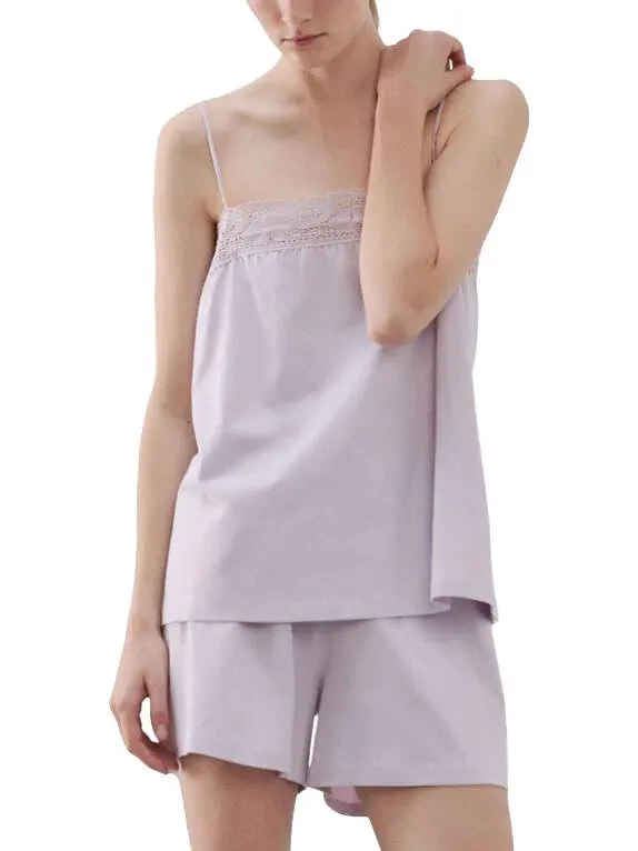 Mango Cotton Camisole - Lilac