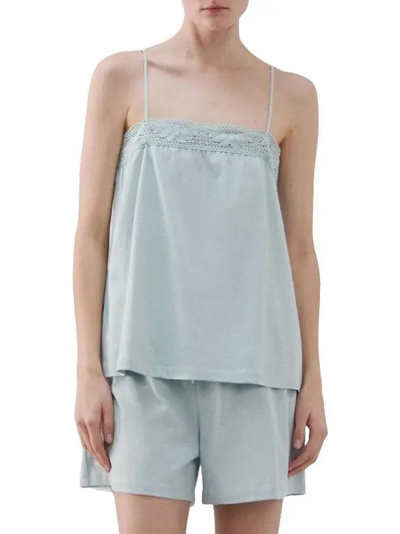 Mango Cotton Camisole - Mint Green