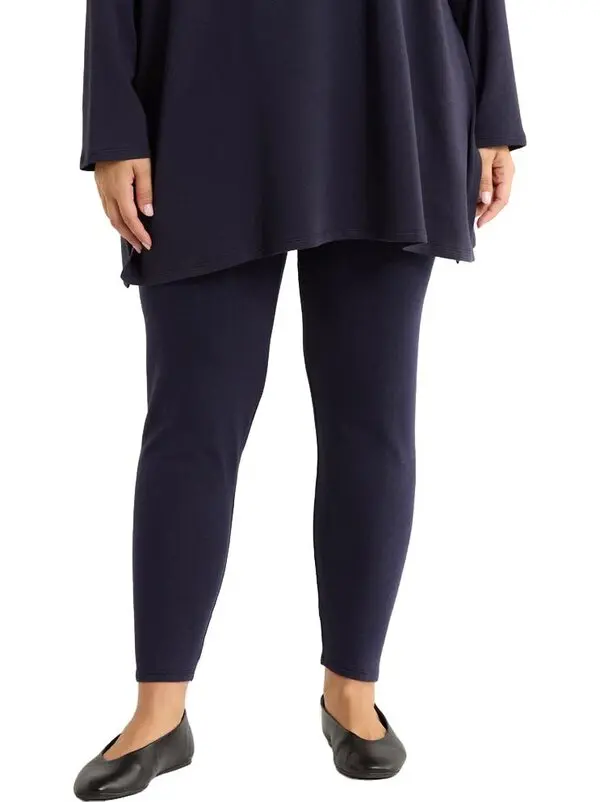 Eileen Fisher High-waist Ankle Leggings - Ink