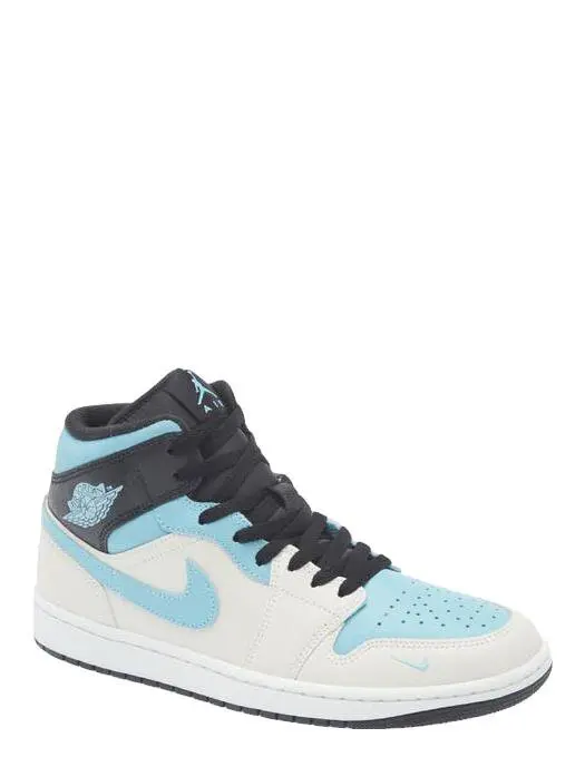 JORDAN Air 1 Mid Se Sneaker - Summit White/blue Chill