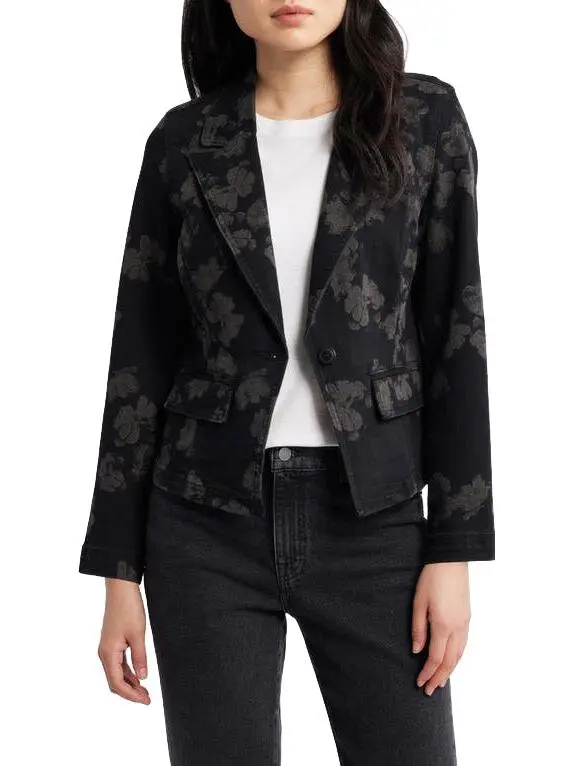 LIVERPOOL Floral Denim Blazer - All Over Floral