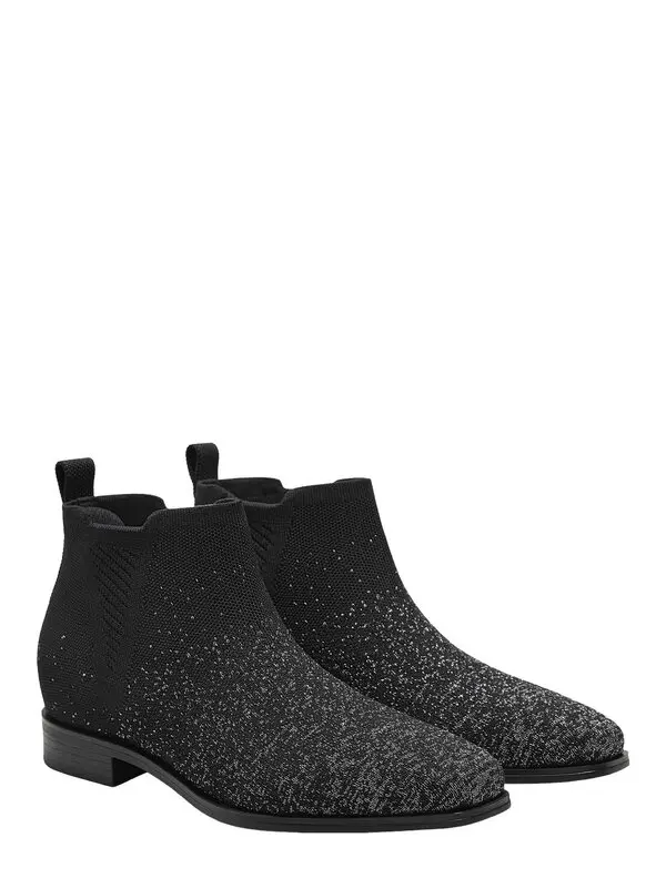 Vivaia Ryan Slip-on Chelsea Boots - Black Netallic