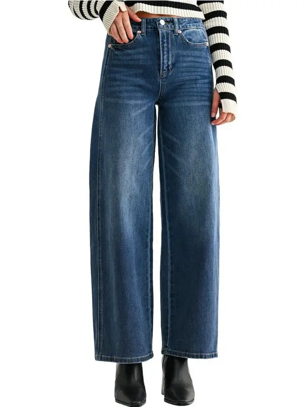 JEMINA DENIM High-rise Balloon Pants - Indigo