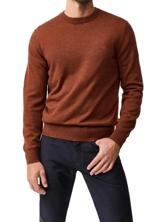 Rodd & Gunn York Bay Merino Wool Sweater - Burnt Orange