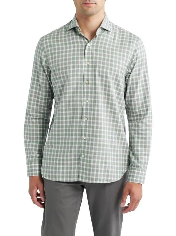 Johnnie-o Peirce Check Cotton Button-up Shirt - Trails