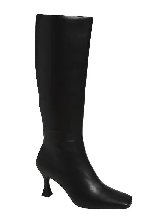 Jeffrey Campbell Checkmate Knee High Boot - Black