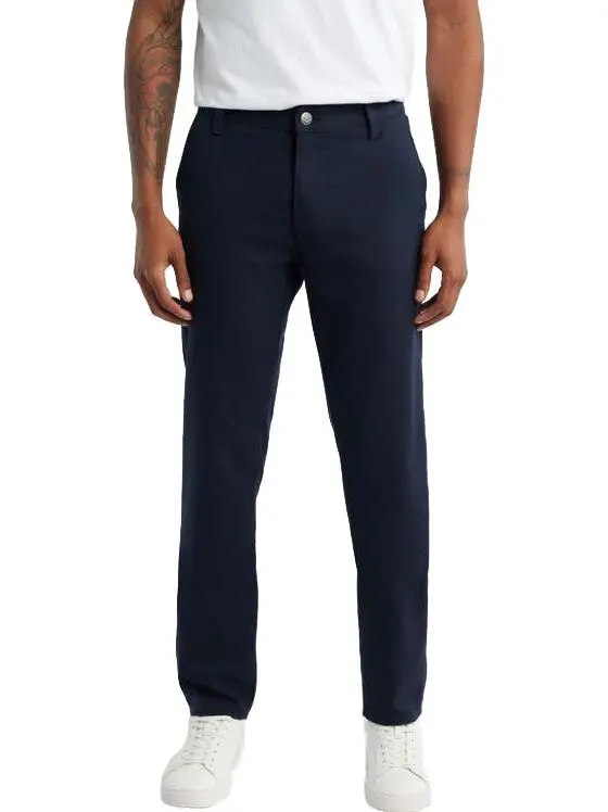 MAVI Milton Slim Fit Twill Pants - Navy Feather Tweed