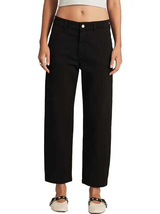 MAVI Lauren High-waist Stretch Twill Pants - Black Casual Twill