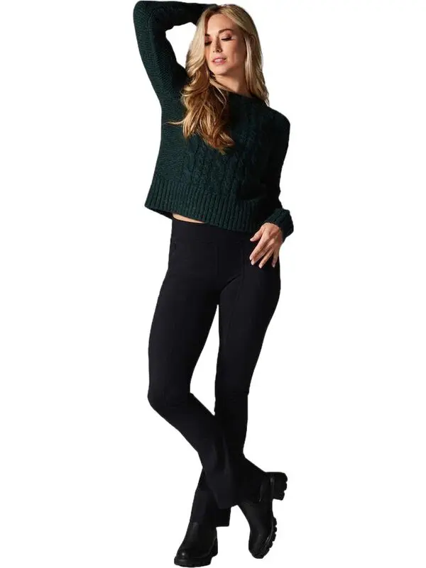 TAVI Classic Cable Knit Sweater - Urban Melange