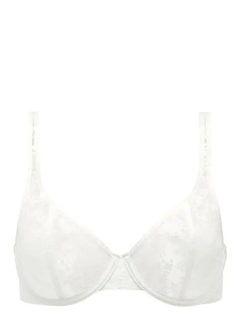 CUUP The Scoop Botanical Lace Bra - Salt