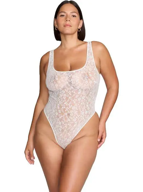 CUUP Botanical Lace Bodysuit - Salt
