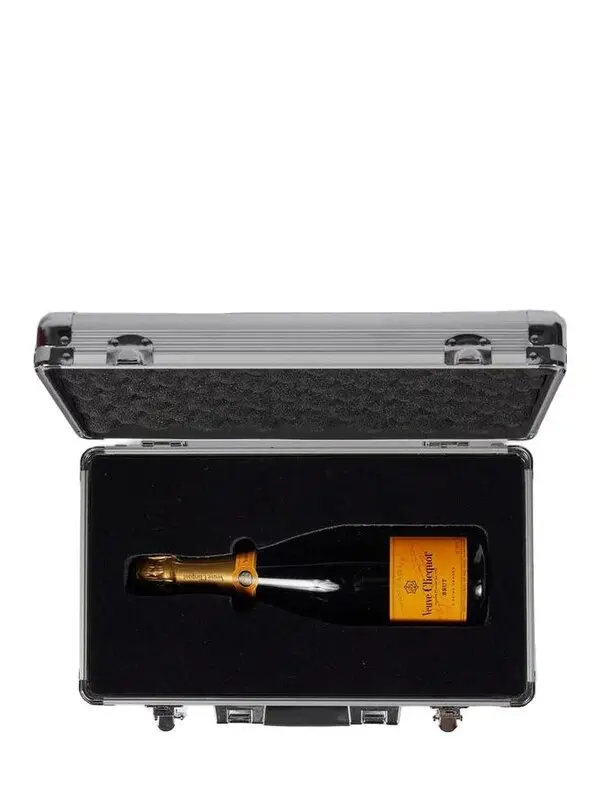 VINGARDEVALISE Champagne Bottle Case With High-density Foam Insert - Silver