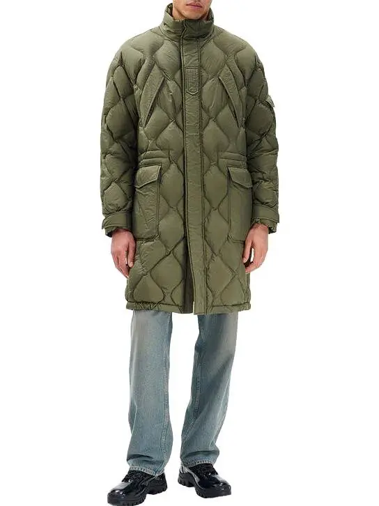 Rag & Bone Dane Quilted Down Parka - Dark Olive