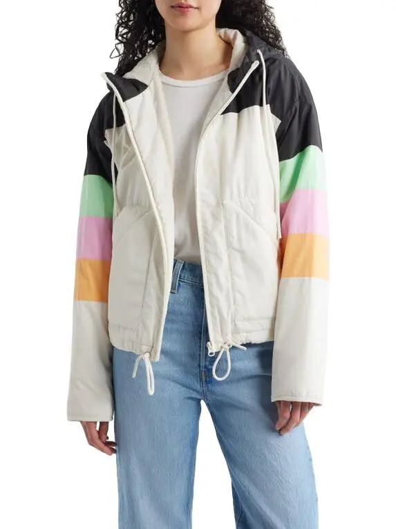 Rip Curl Keepsakes Insulated Bomber Jacket - White Multi