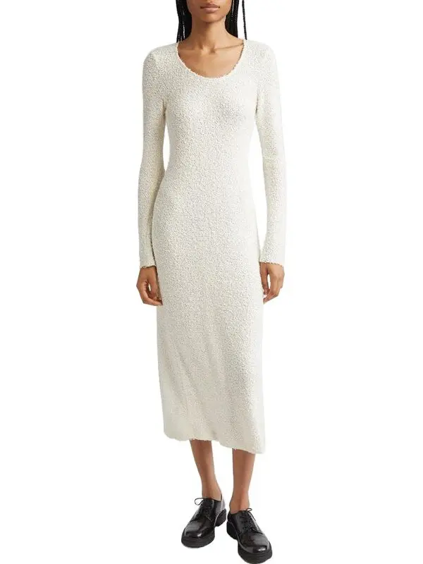 Partow Tina Long-sleeve Midi Dress - Ivory